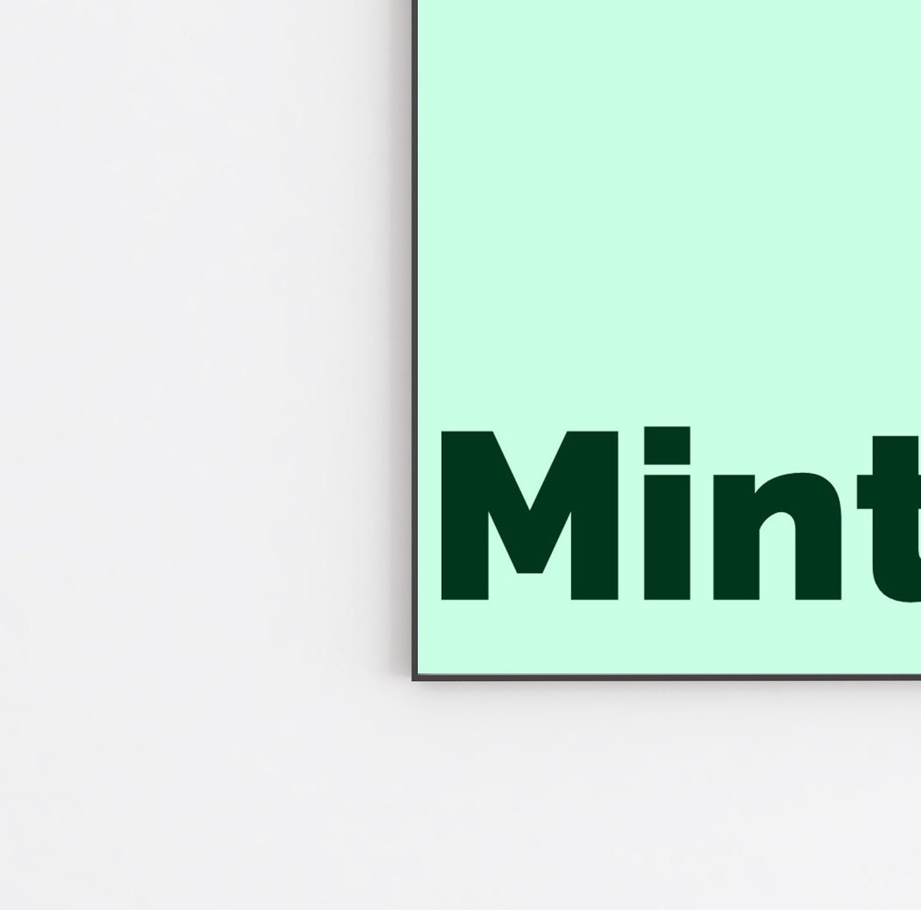 MINT Print. Available in A4 and A3. Home Decor Wall Art - Etsy UK