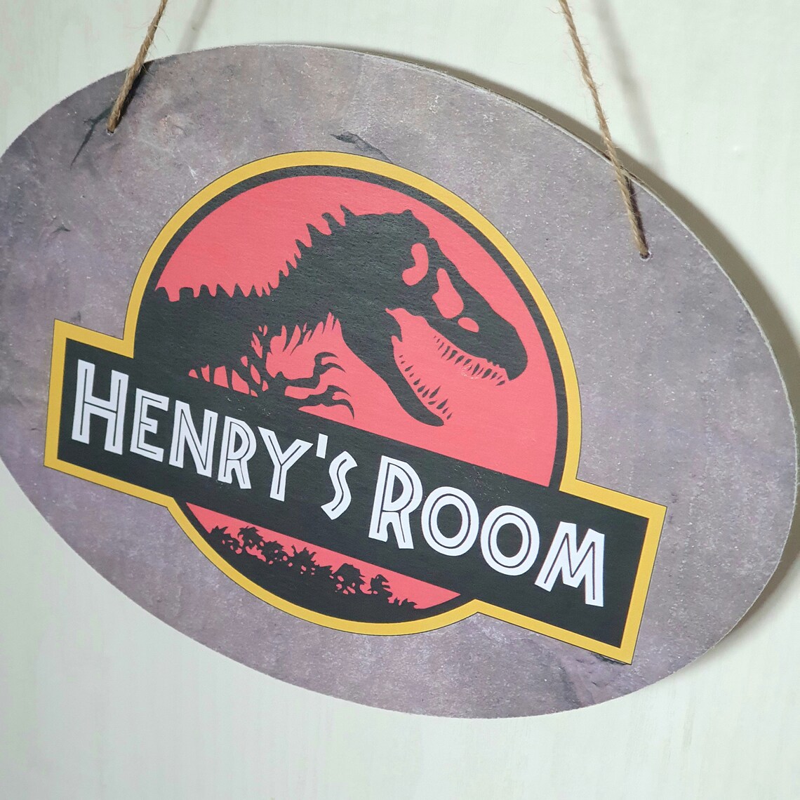 Custom Jurassic Park Room Sign Personalized Wooden Door | Etsy