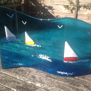 Fused Glass Seascape Large Wave - Etsy