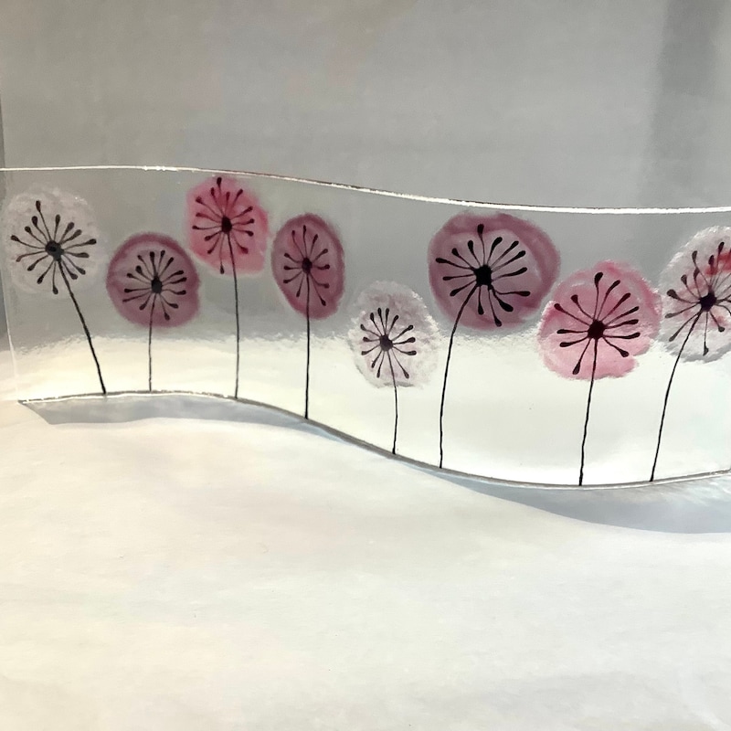 Purple Fused Glass Wave - Etsy UK