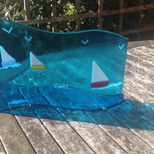 Fused Glass Seascape Large Wave - Etsy