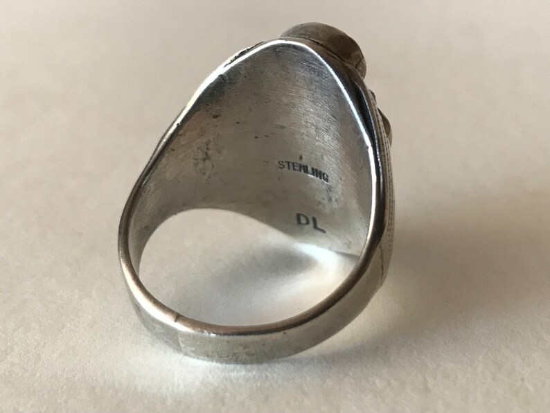 Dawn Lucas Hopi Turquoise Cluster Ring Marked Vintage - Etsy