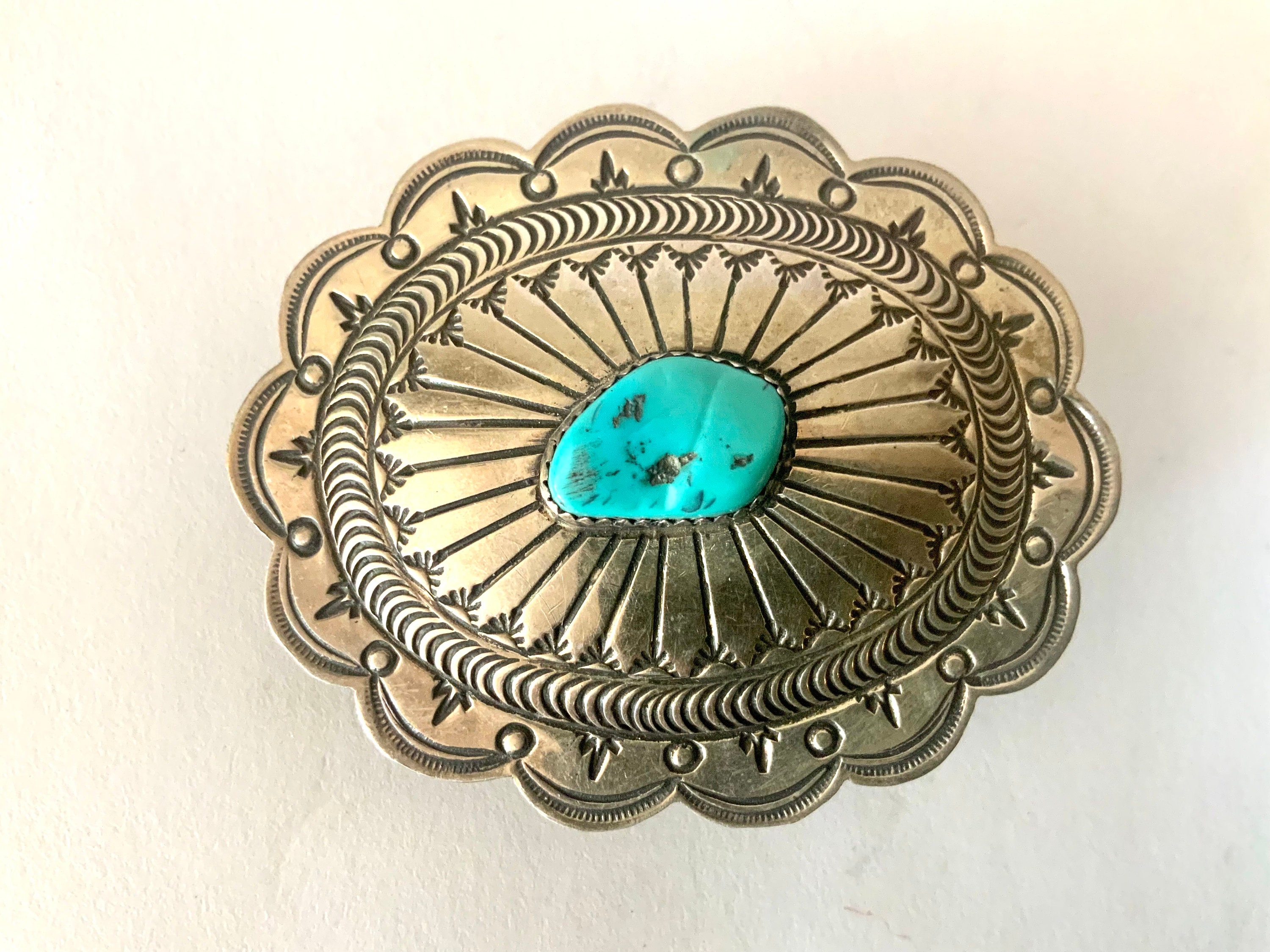 BLACKGOAT Concho Belt Buckle Turquoise - Etsy