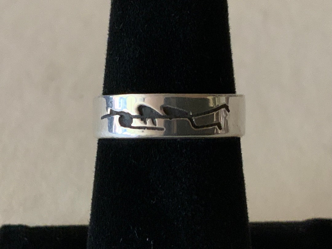Hopi Silver Overlay Ring - Etsy