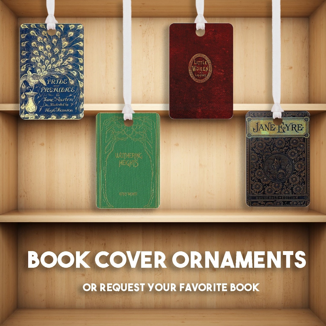 Custom Favorite Book Cover Ornaments / Little Women / Jane Eyre ...