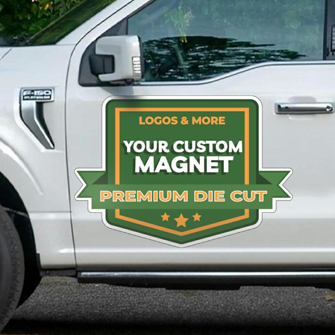 Die Cut Custom Car Magnet Sign | Personalized Logo for Your Car Van ...
