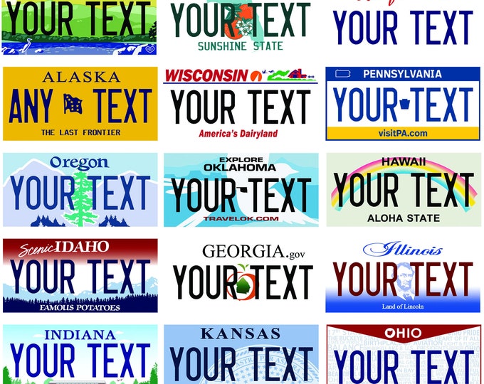 License Plate Washington Pair 1968 to 1981 Base Dmv Clear Yom ...