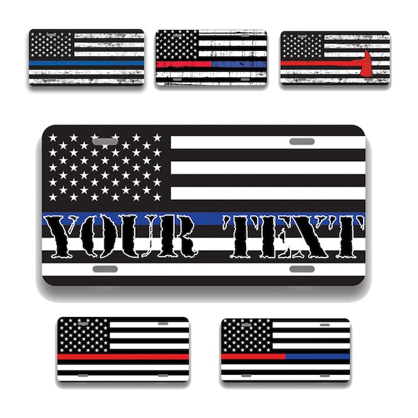 First Responder License Plate - Etsy