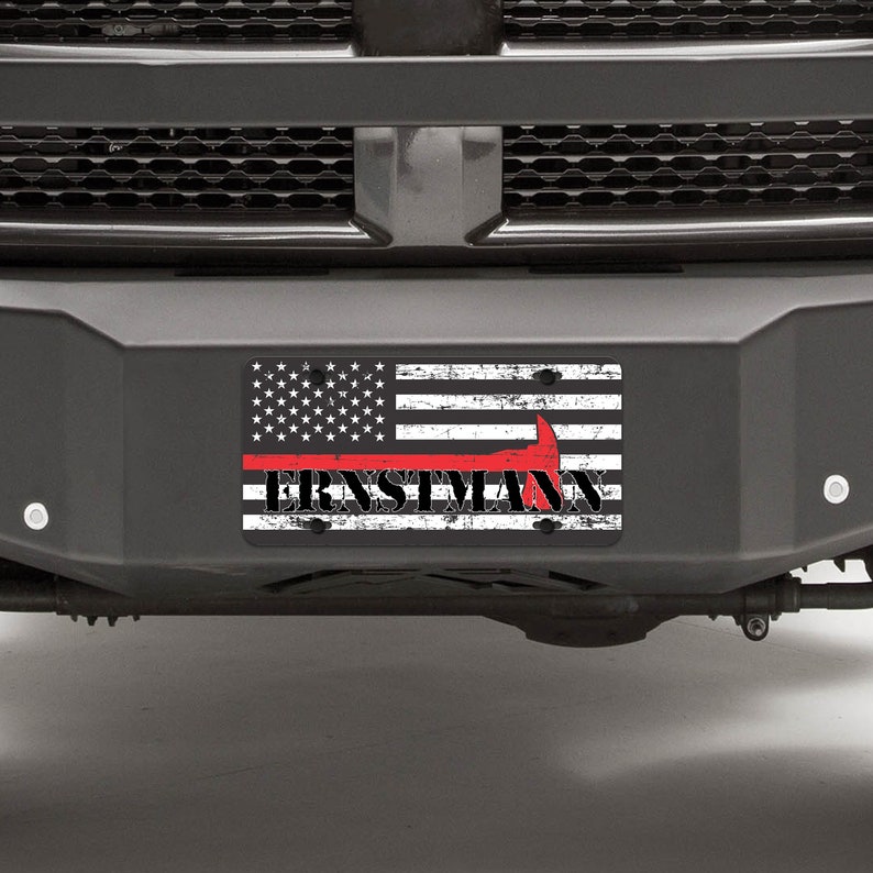 Custom Personalized Thin Blue Line License Plate | Etsy