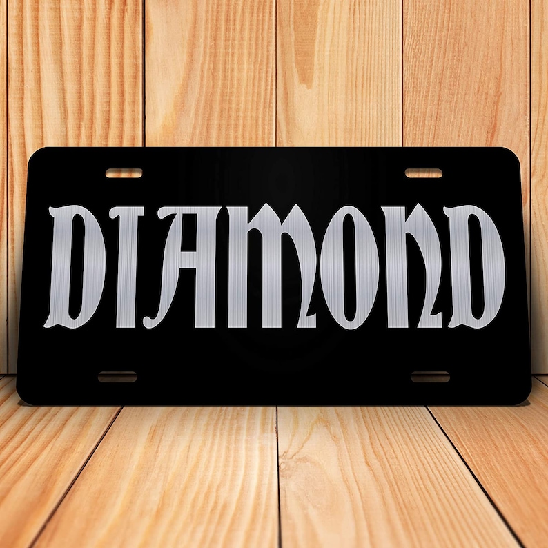 Laser Engraved License Plate Enter Custom Text Choose Font - Etsy