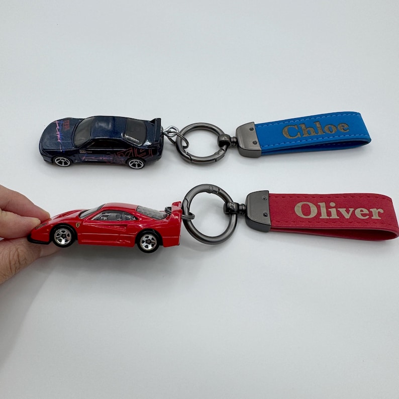 Toy Car Keychain, Personalized Car Keyring, Custom 1:64 Die-cast ...
