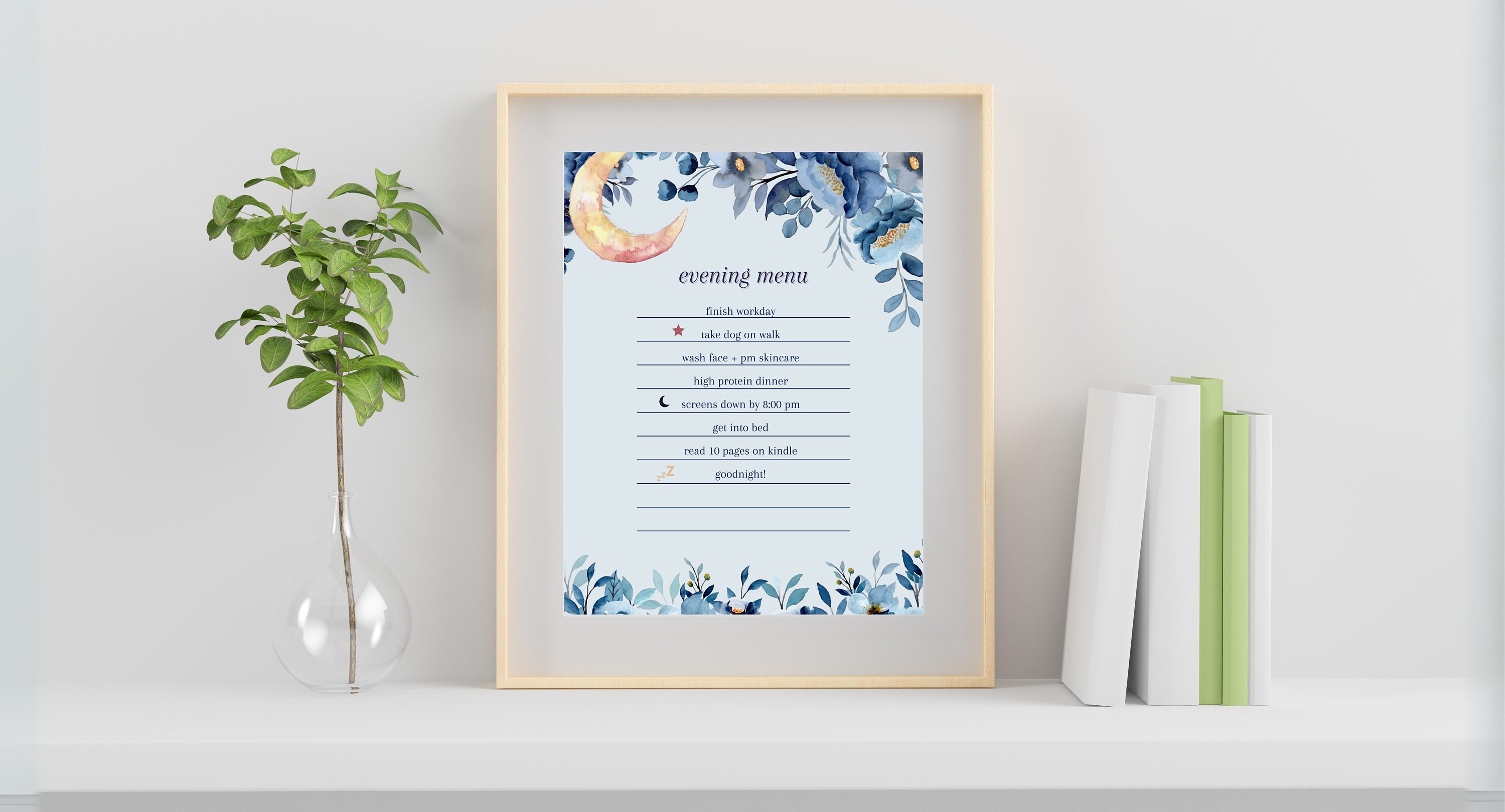 Editable Morning & Evening Self-care Menus - 2 Pack - Etsy