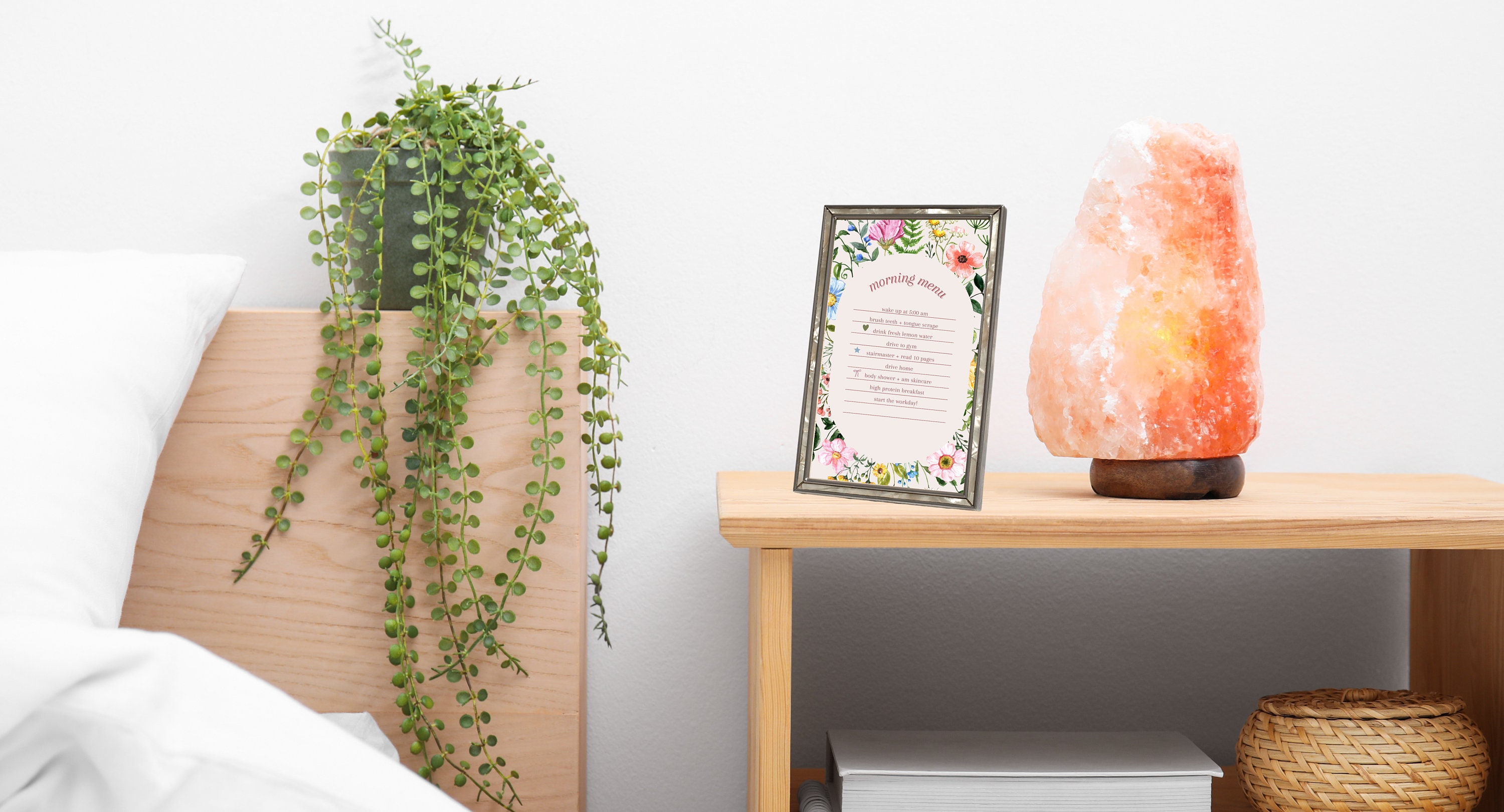 Editable Morning & Evening Self-care Menus 2 Pack - Etsy