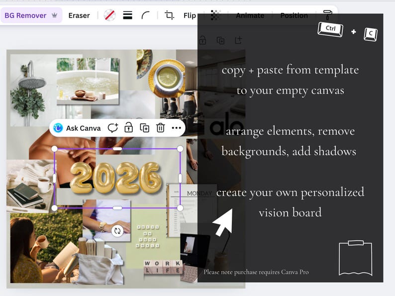 Manifestez votre 2026 : modèle de tableau de visualisation ...