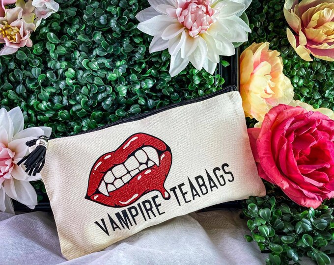 Vampire Teabags Zipper Bag/tampon Holder - Etsy