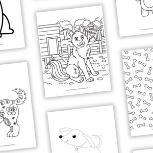 DOG COLOURING SHEETS | Kids Colouring Sheets, Colouring Pages, Dog ...