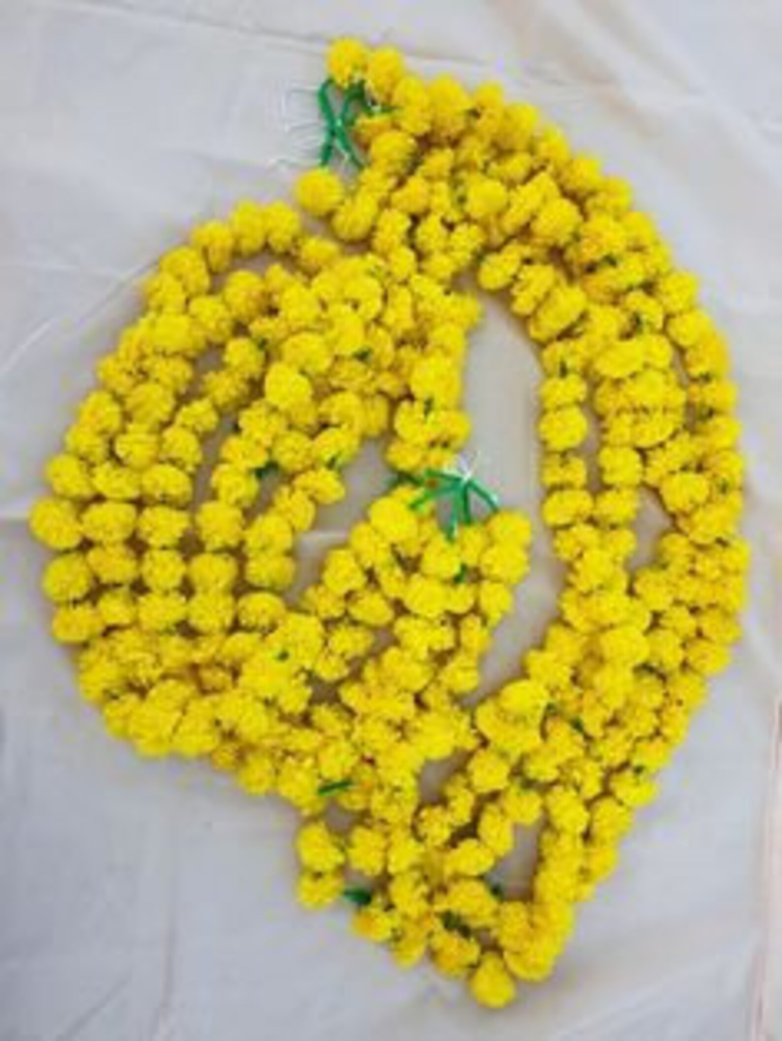 Express Shipping 30 Strings Yellow Indian Marigold Garland | Etsy