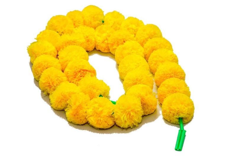Express Shipping 30 Strings Yellow Indian Marigold Garland | Etsy