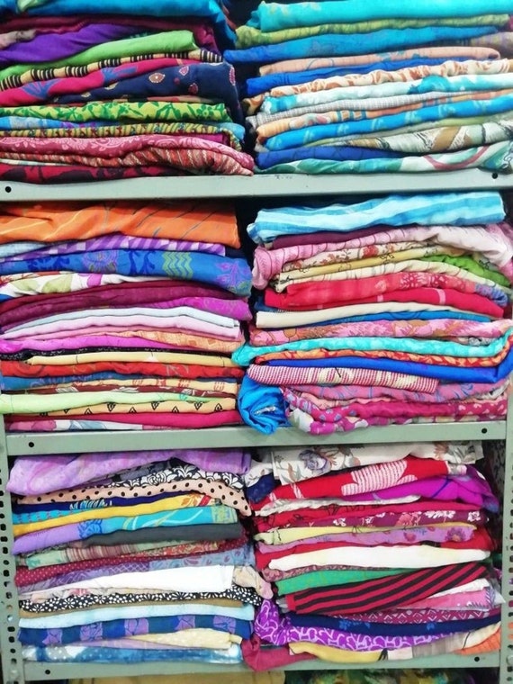 Used Sari Used Saree Recycled up Cycled Sari for Home Decor - Etsy