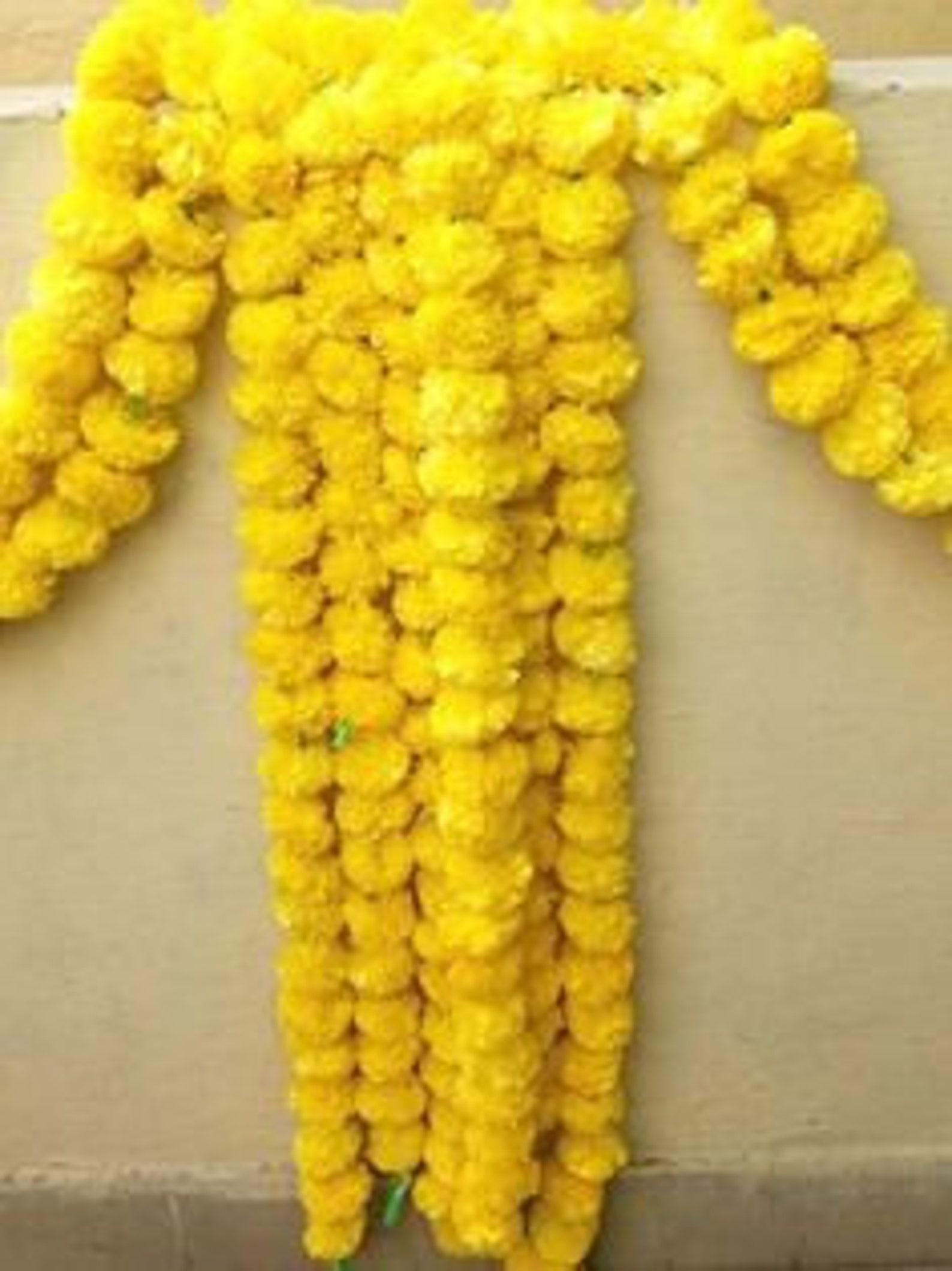 Express Shipping 30 Strings Yellow Indian Marigold Garland | Etsy