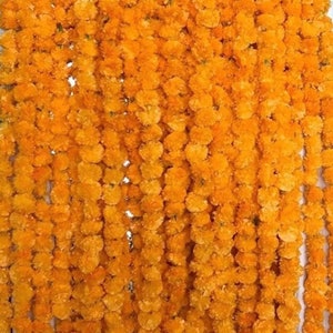 Indian Artificial Decorative Marigold Flower Garland Strings - Etsy