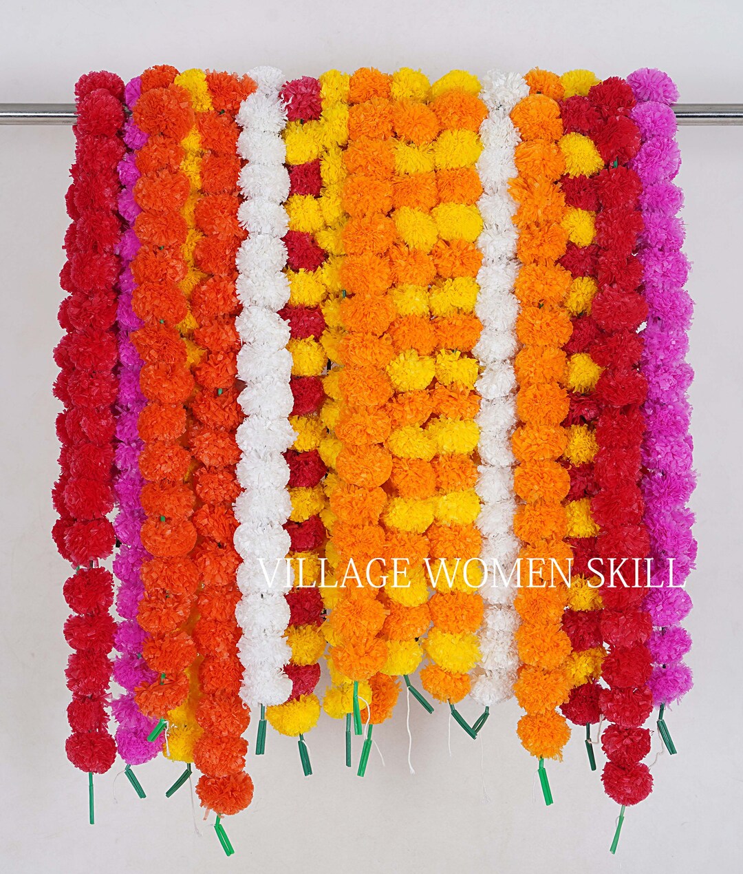 Wholesale Lot Artificial Marigold Flower Decor Garlands Vine Wedding ...