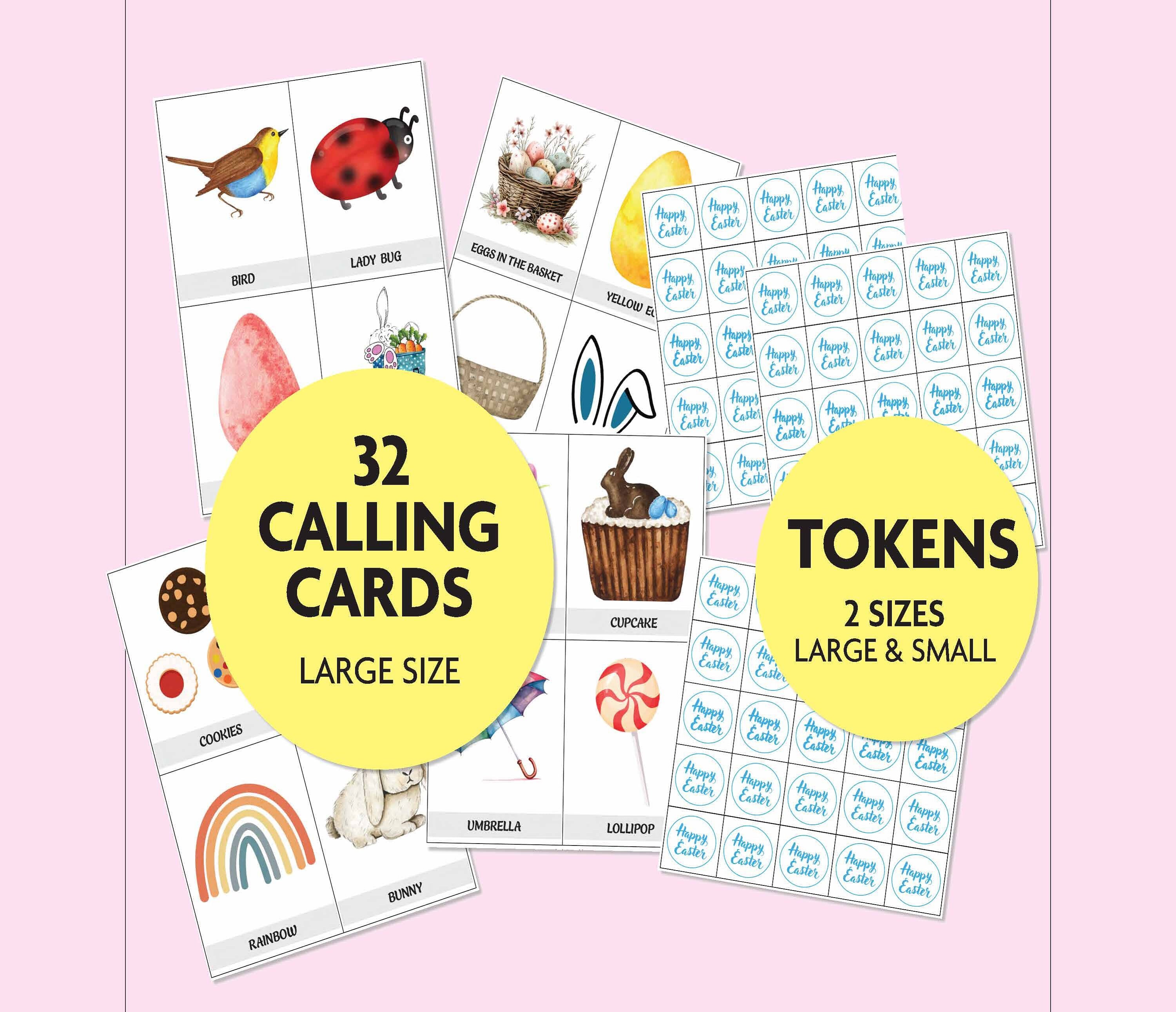 Happy Easter Bingo Group Activity Easter Bunny Eggs Digital Bingo ...