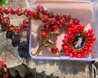 Divine Mercy Rosary - Etsy