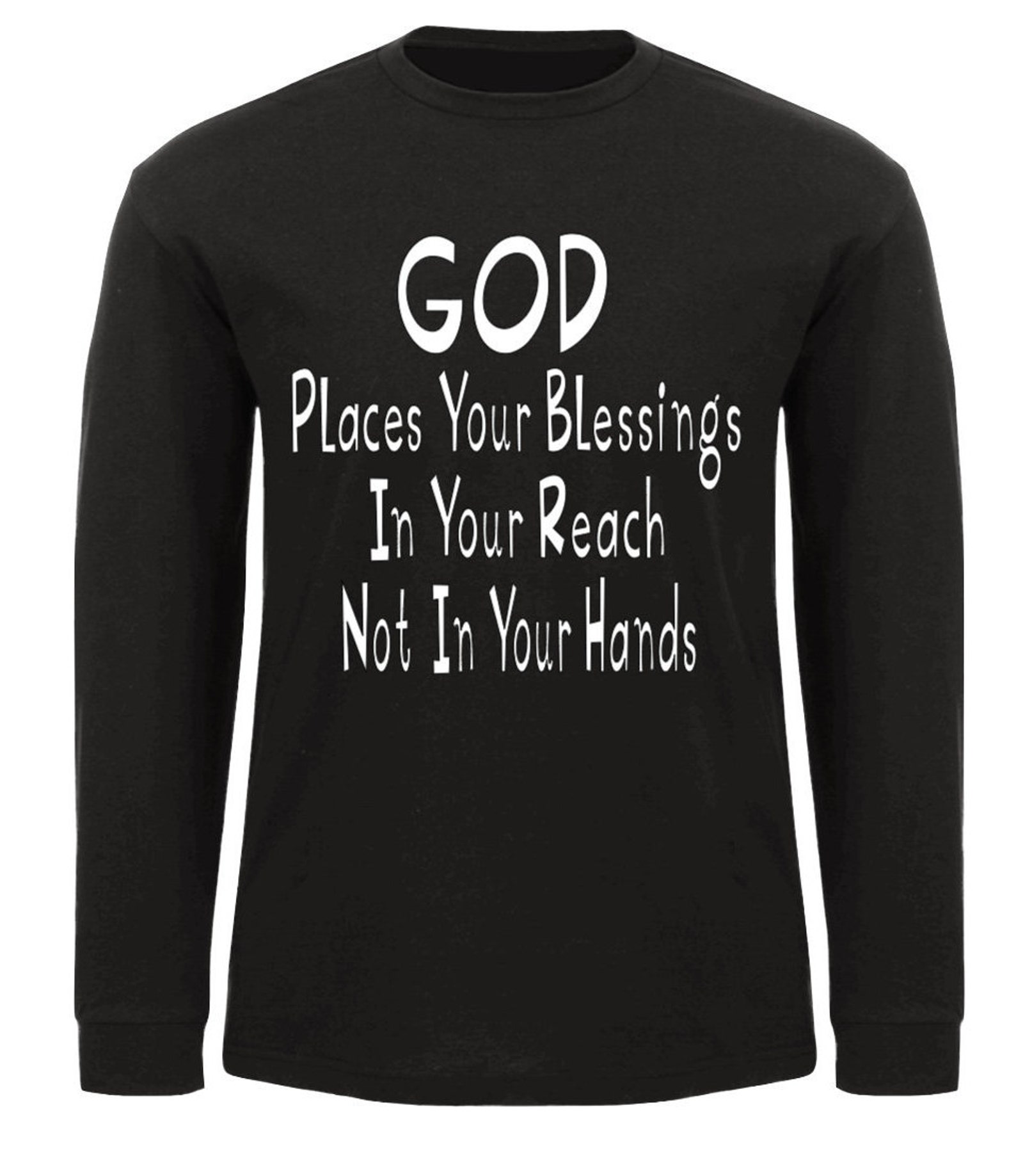GOD'S BLESSINGS Long Sleeve T-shirt - Etsy