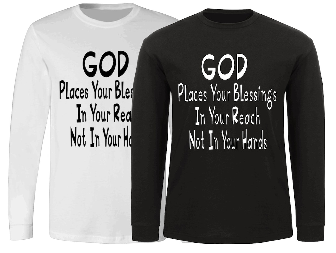 GOD'S BLESSINGS Long Sleeve T-shirt - Etsy