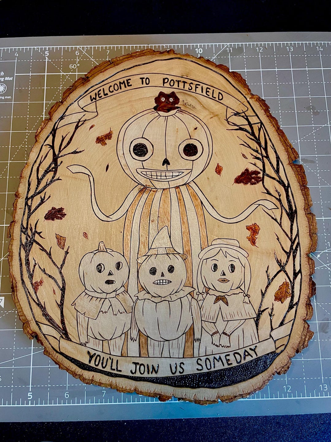 Enoch Harvest Festival Wood Burned Portrait - Etsy