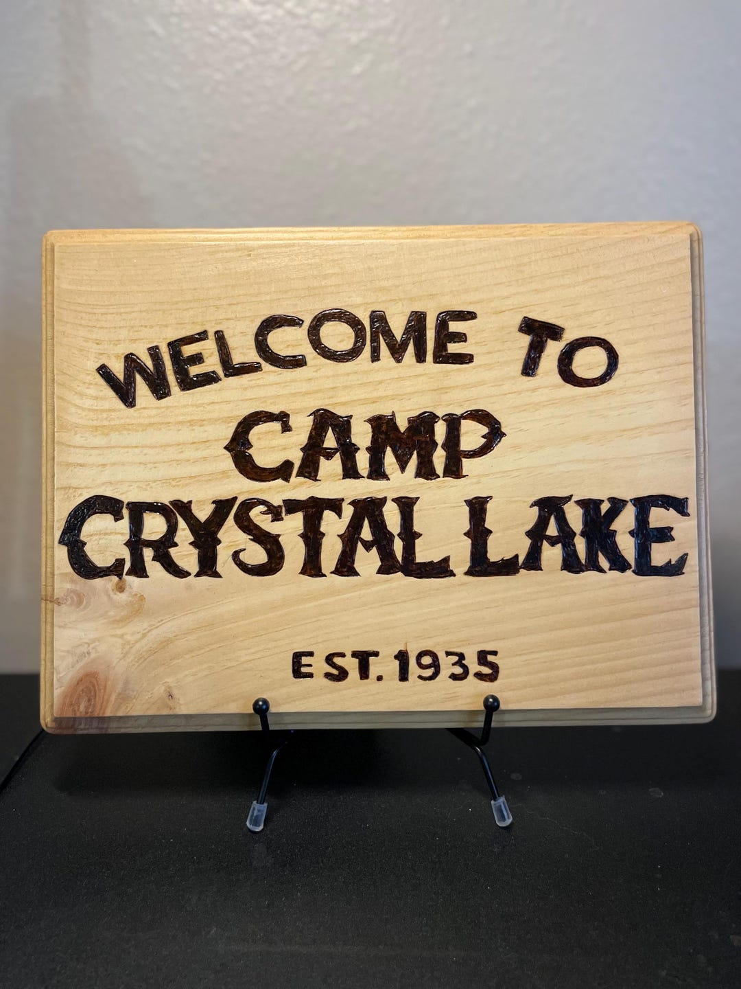 Camp Crystal Lake Sign - Etsy