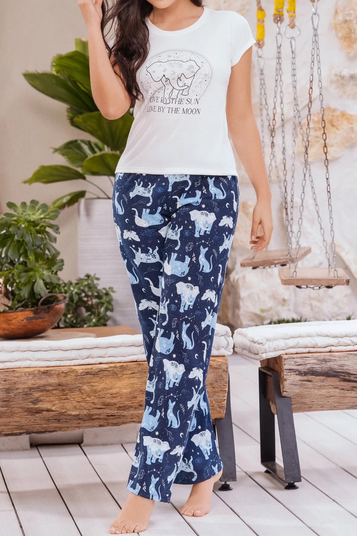 Graphic Long PJ Set - Etsy