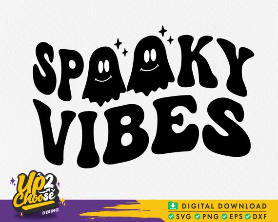 Spooky Vibes Svg Retro Halloween Svg Retro Spooky Vibes Svg - Etsy
