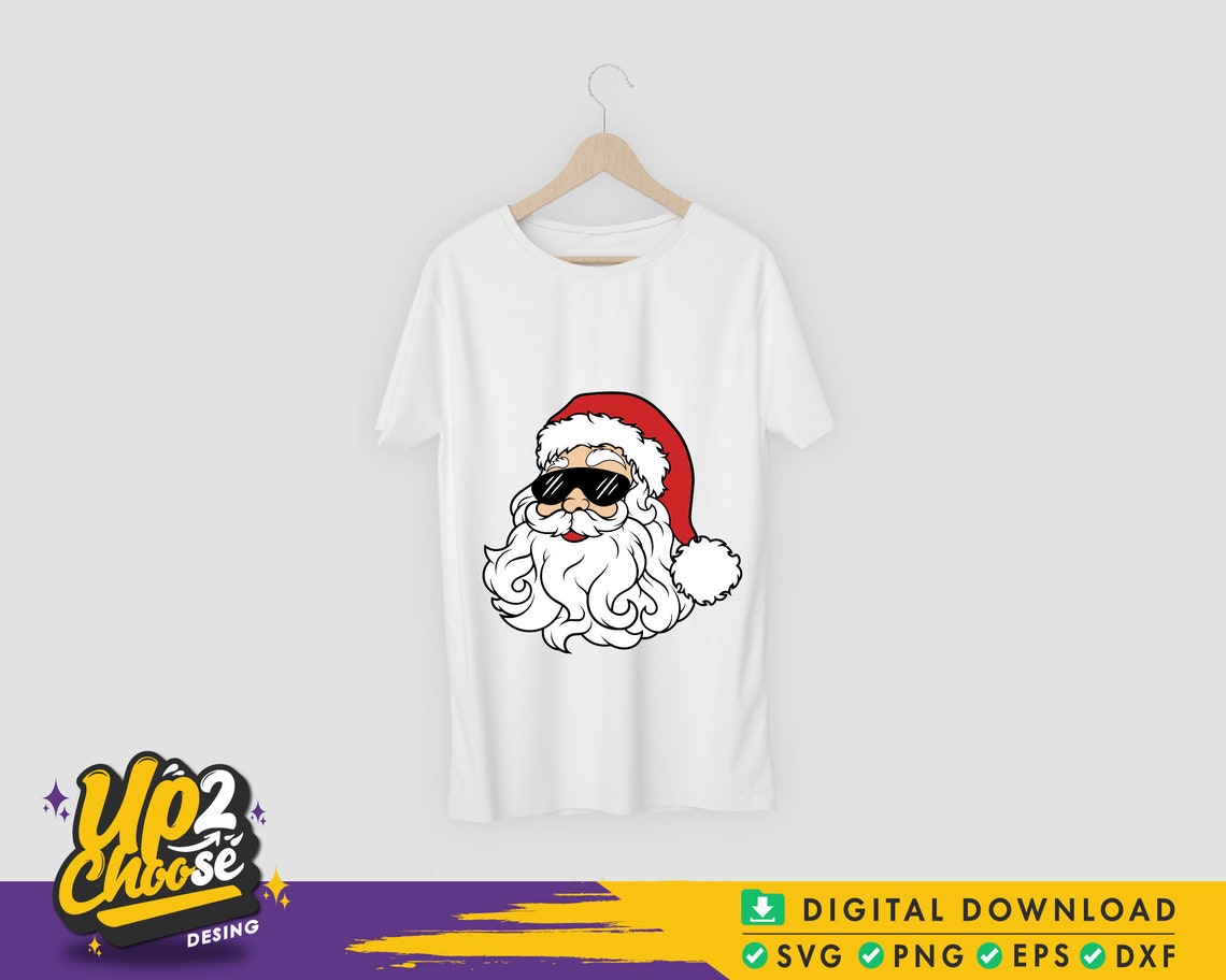 Santa Face SVG, Santa Claus SVG, Funny Santa SVG, Funny Christma Svg ...
