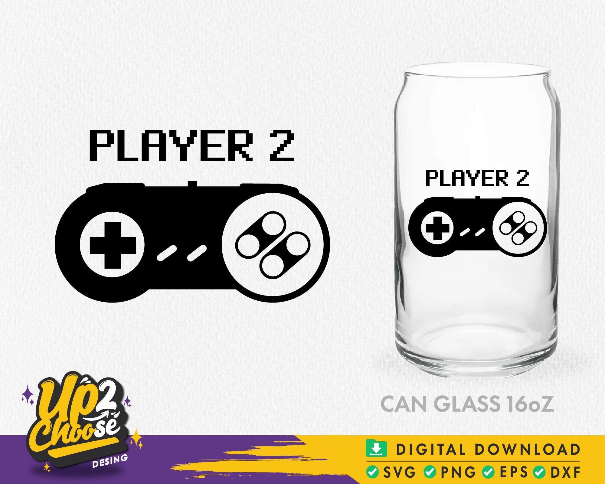 Player 1 Svg Player 2 Svg Png5 Game Controller Svg First - Etsy