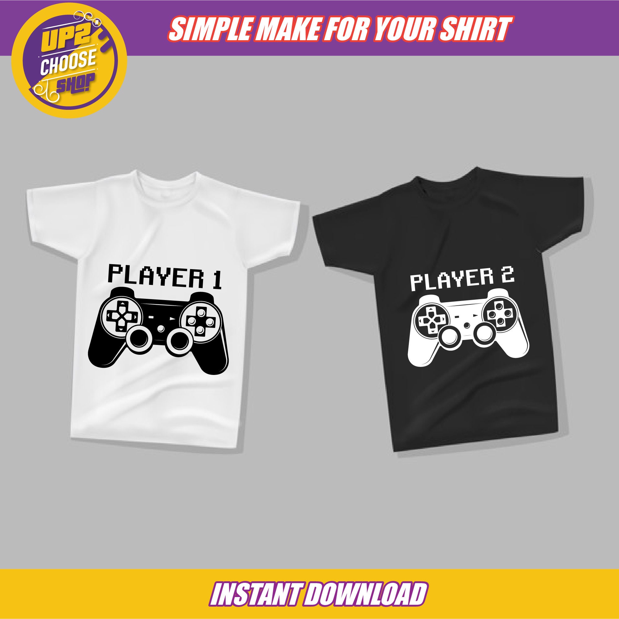Player 1 Svg, Player 2 Svg, Game Controller Svg, First Time Dad Svg ...
