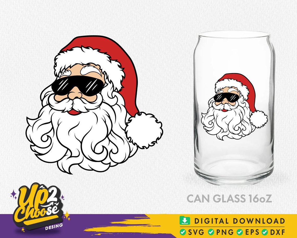 Santa Face SVG, Santa Claus SVG, Funny Santa SVG, Funny Christma Svg ...