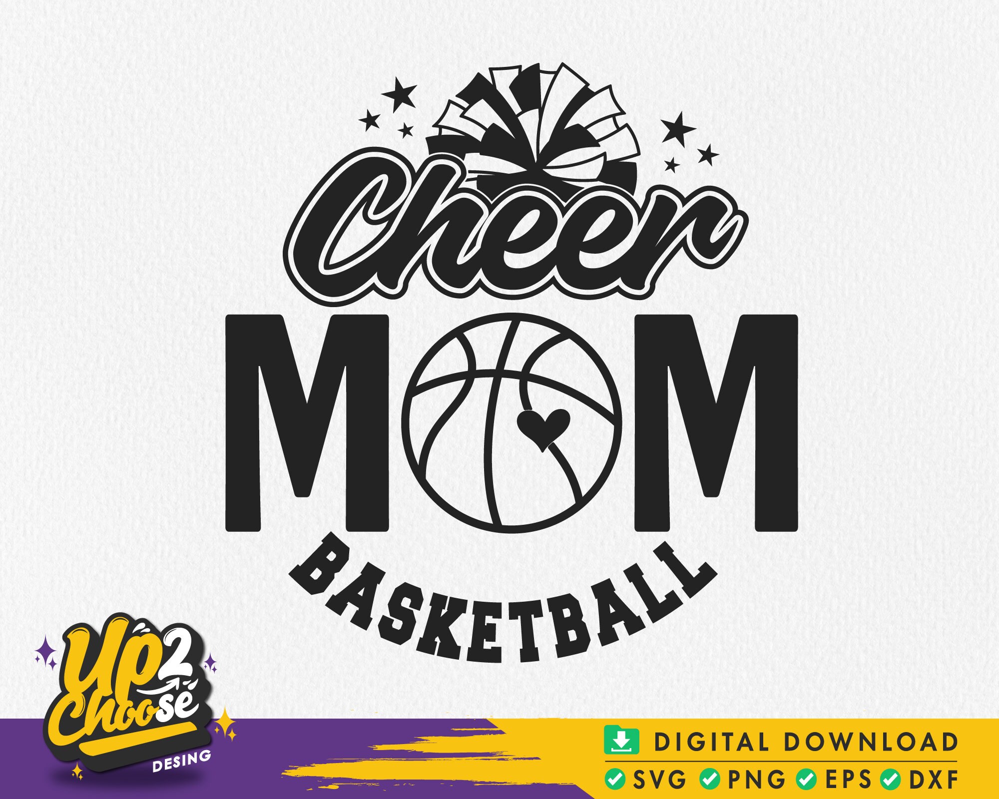 Basketball Mom Svg, Cheer Mom Svg, Basketball Svg, Cheer Mom Shirt ...