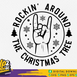 Rockin' Around the Christmas Tree Svg, Christmas Funny Svg, Christmas ...