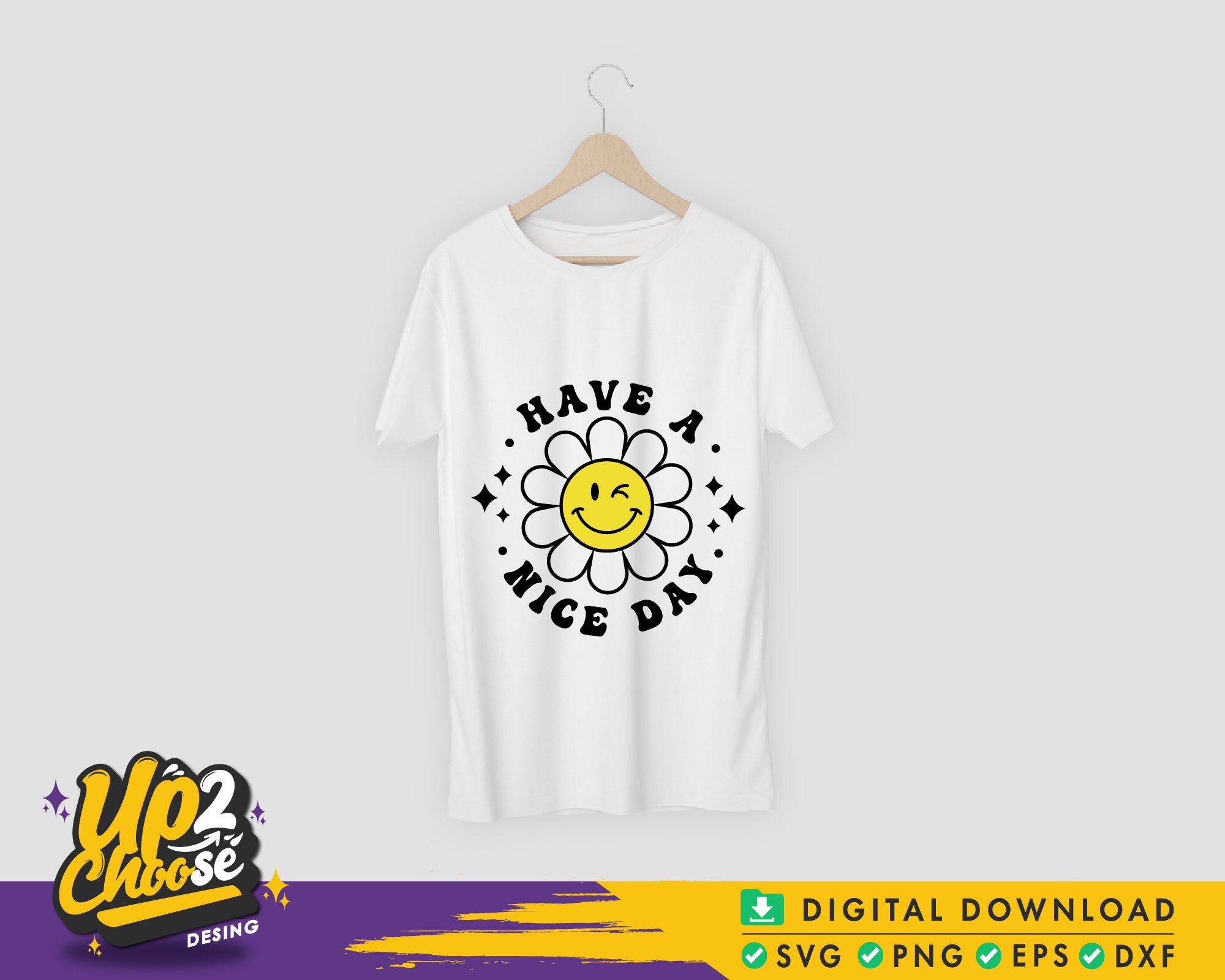 Have a Nice Day Svg, Flower Smile Svg, Happy Face Svg, Flower Smile ...