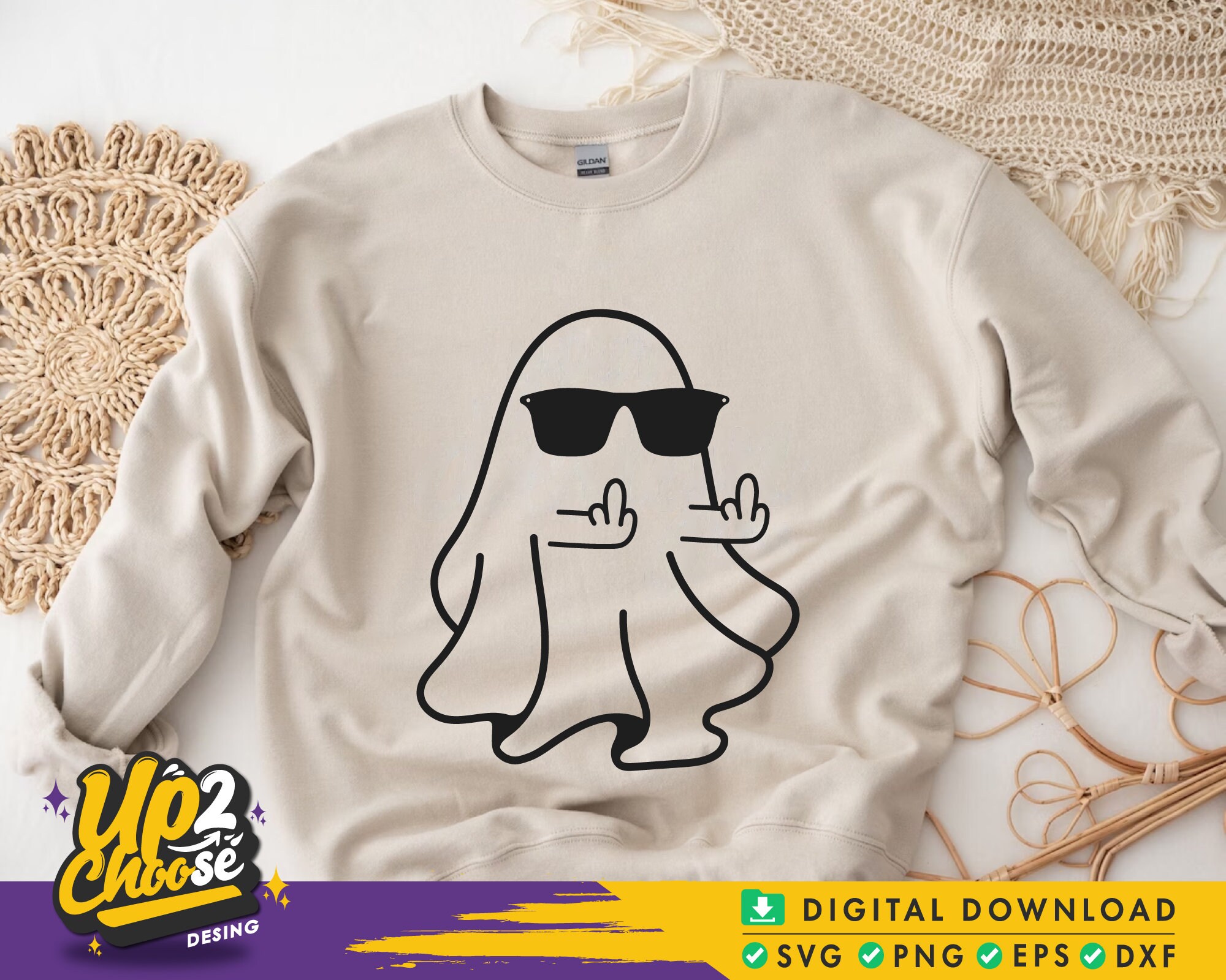 Ghost Middle Finger Svg Png Boo Sheet Svg Cute Ghost - Etsy
