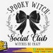 Spooky Witch Social Club Svg, Retro Halloween Svg , Halloween Shirt Svg ...