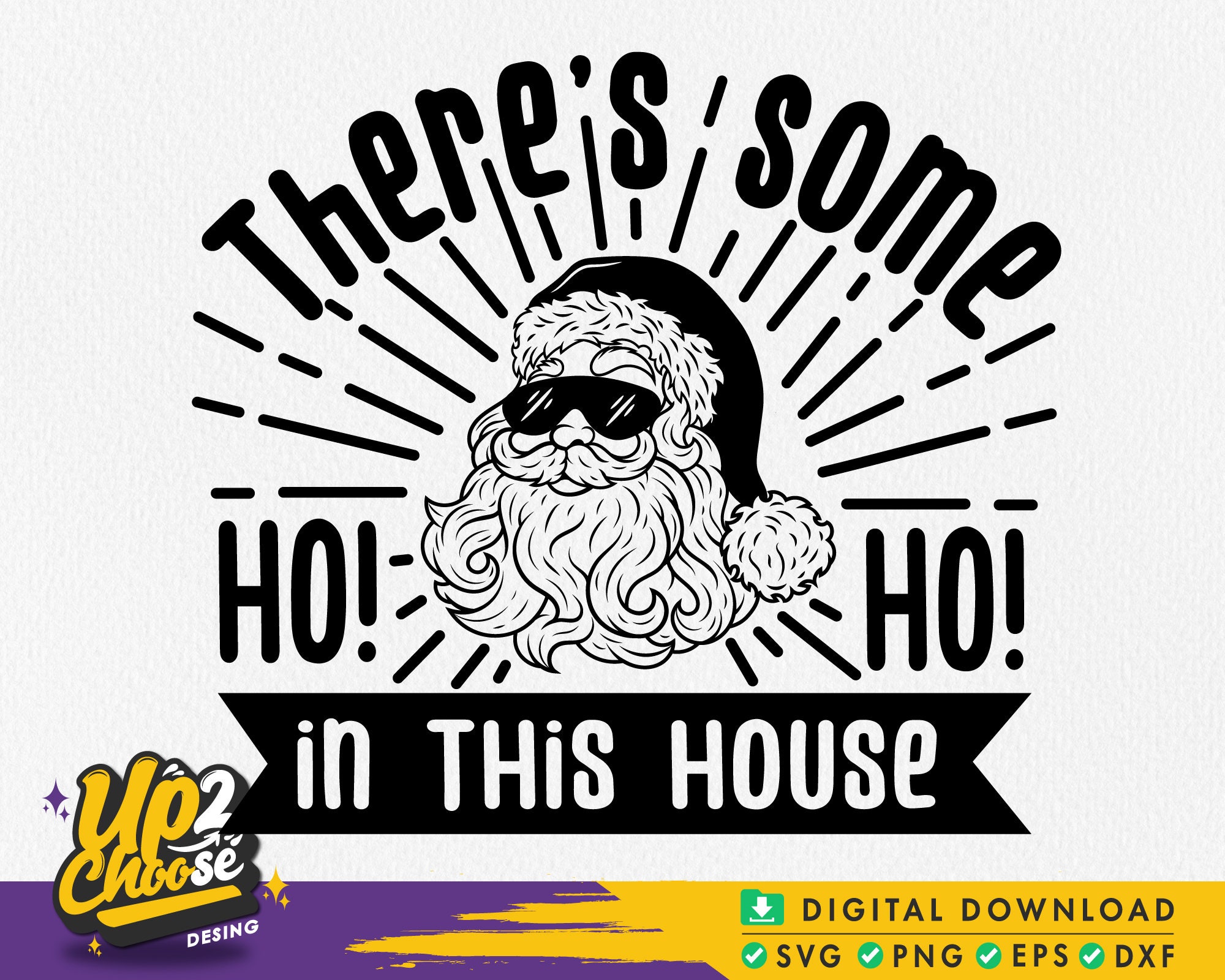 There's Some HO in This House SVG, Santa Claus SVG, Santa Face Svg ...