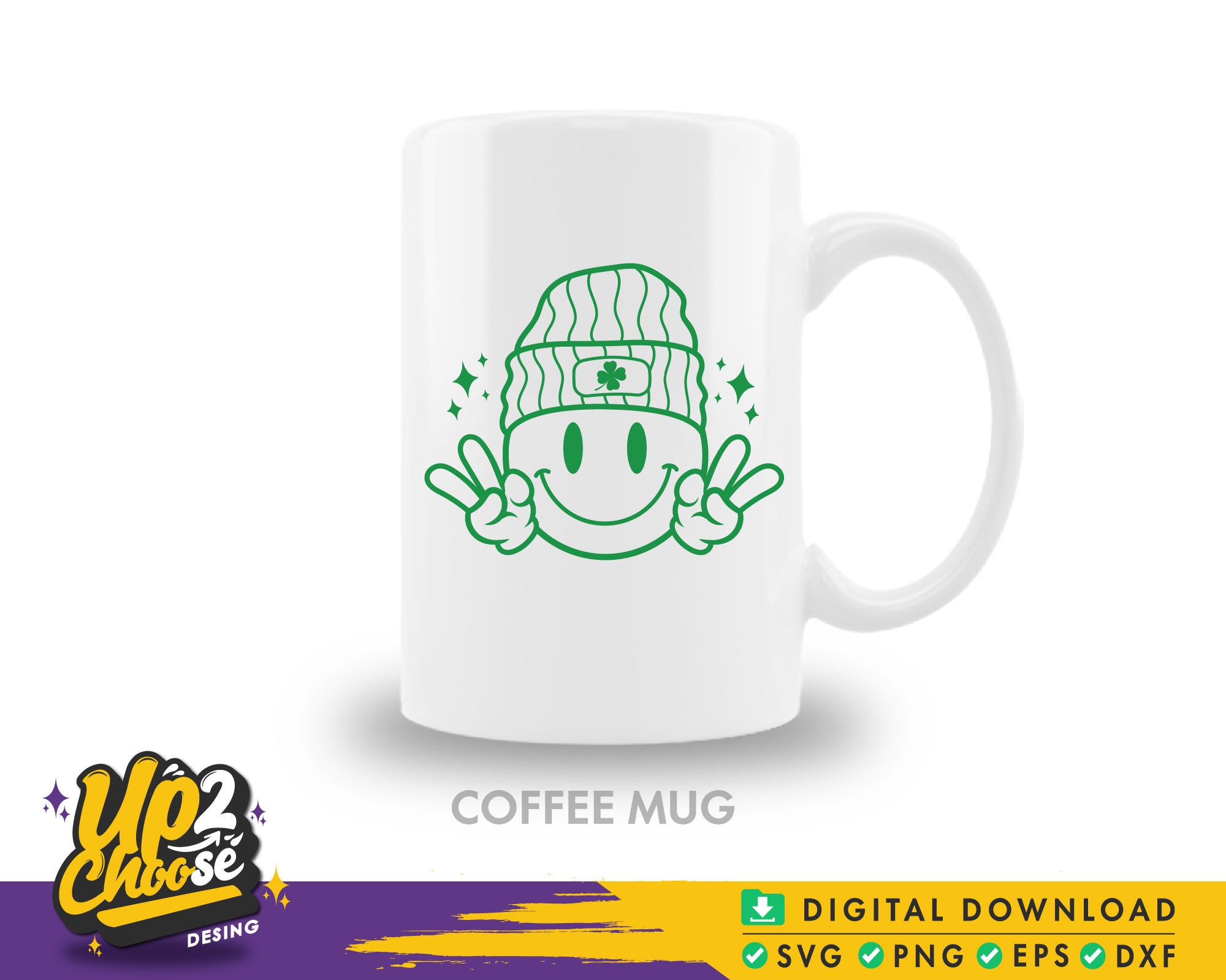 Lucky Happy Face Svg, Retro Happy Face Svg, St Patricks Day Svg ...