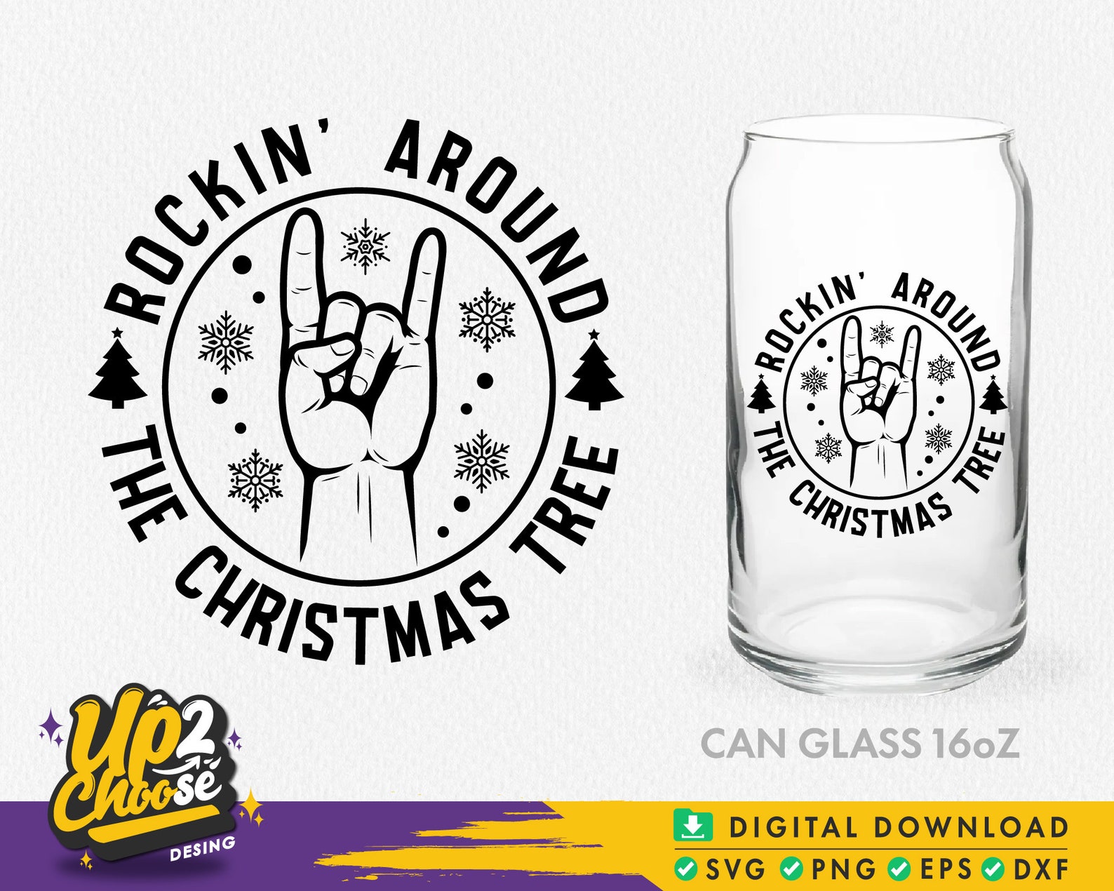 Rockin' Around the Christmas Tree Svg, Christmas Funny Svg, Christmas ...