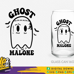 Ghost Malone SVG, Post SVG, Halloween PNG, Funny Ghost Graphic, Cute ...