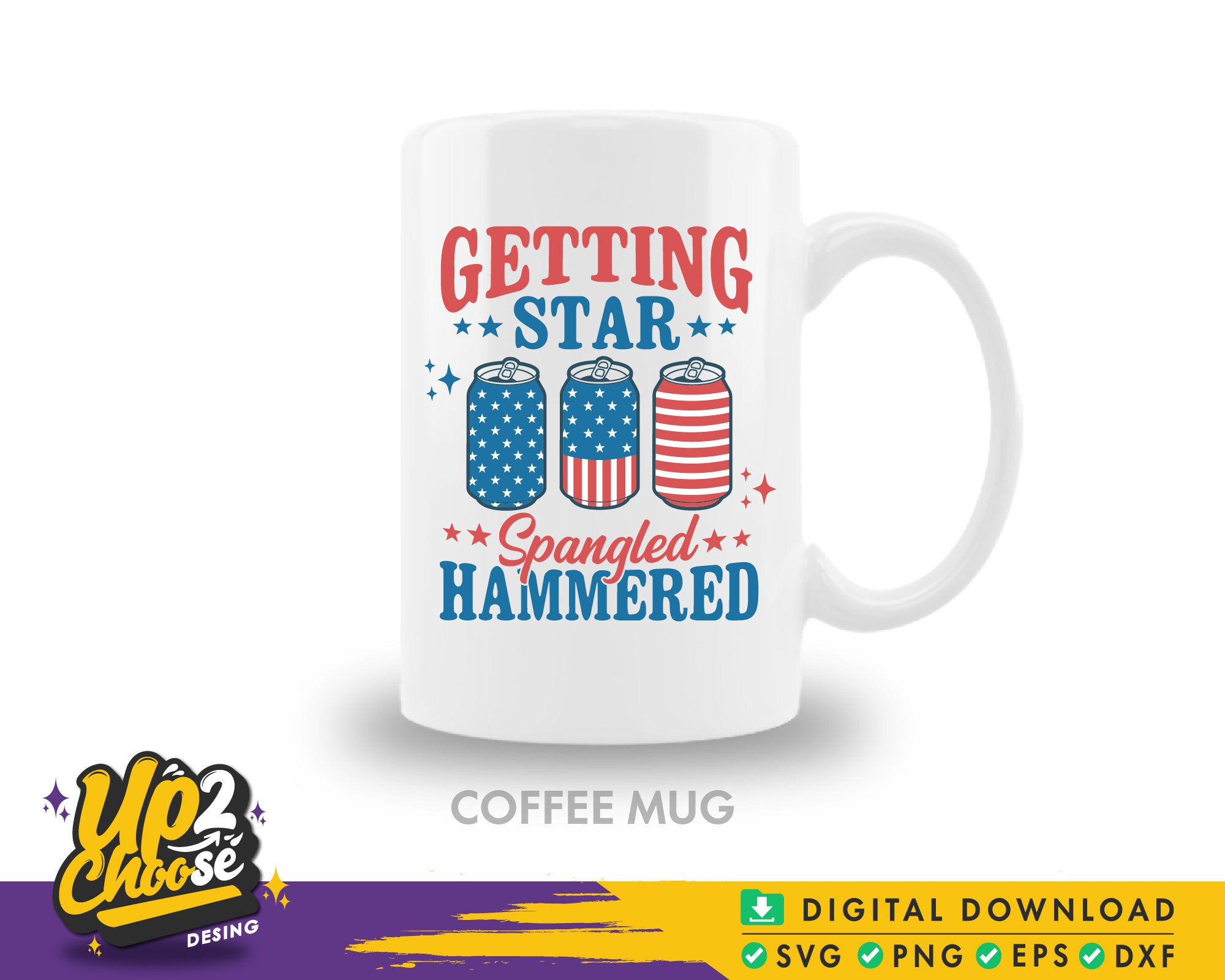 Getting Star Spangled Hammered Svg, Fourth of July Svg, 4th of July Svg ...