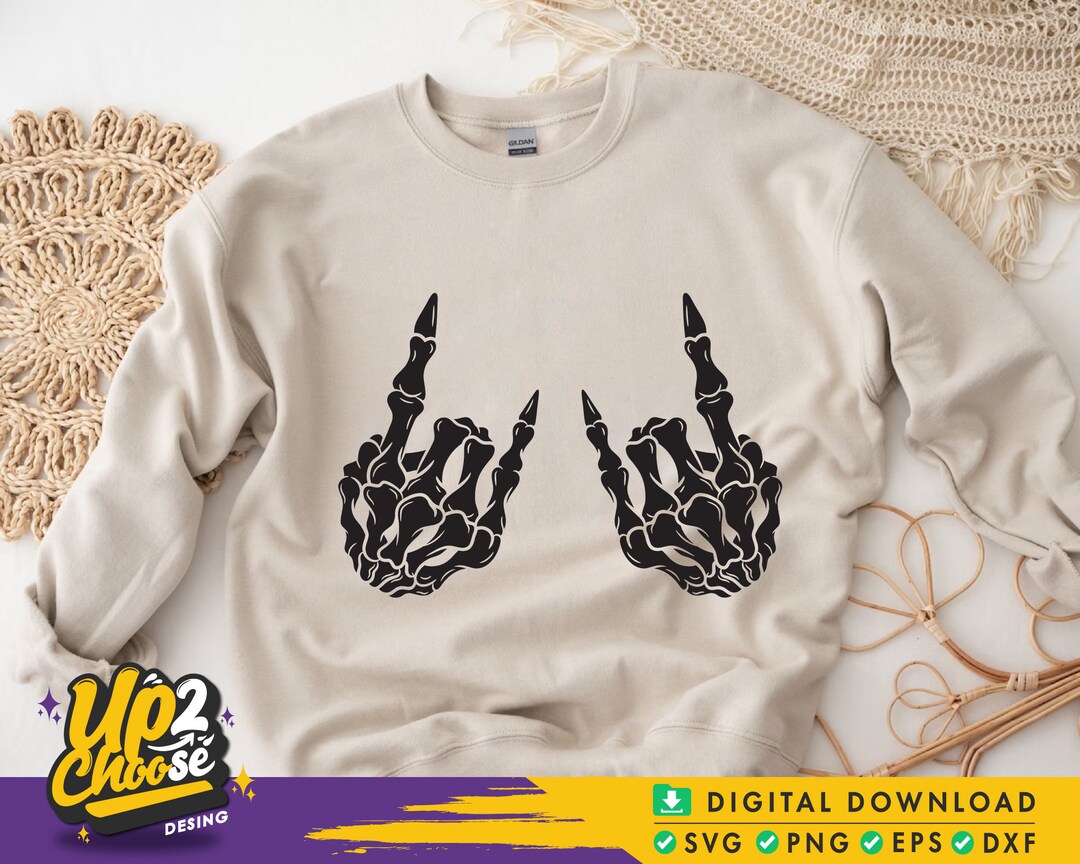 Skeleton Rock Hand Svg, Skeleton Hand Png, Skeleton Svg, Halloween SVG ...