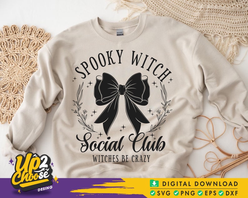 Spooky Witch Social Club Svg, Retro Halloween Svg , Halloween Shirt Svg ...
